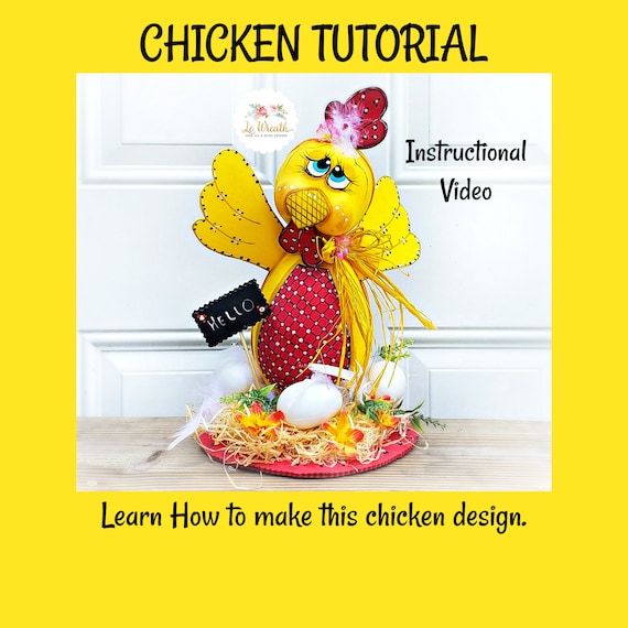 Chicken Doll Tutorial Chick DIY Hen Doll Do It Yourself Hen | Etsy