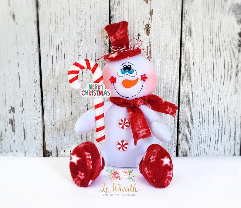 Snowman E-pattern Sewing Snowman Doll Pattern PDF Winter - Etsy