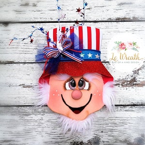 No-sew Uncle Sam PDF Pattern, Patriotic E-pattern, Uncle Sam DIY, Uncle ...