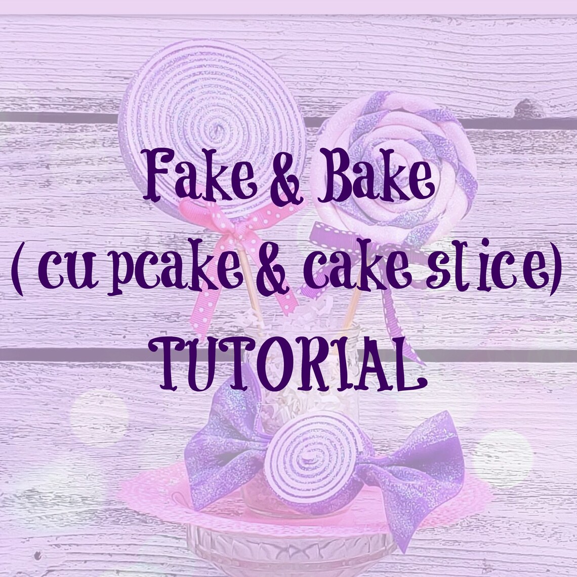 Fake and Bake Tutorial Faux Cupcake Making Video Faux Cake - Etsy