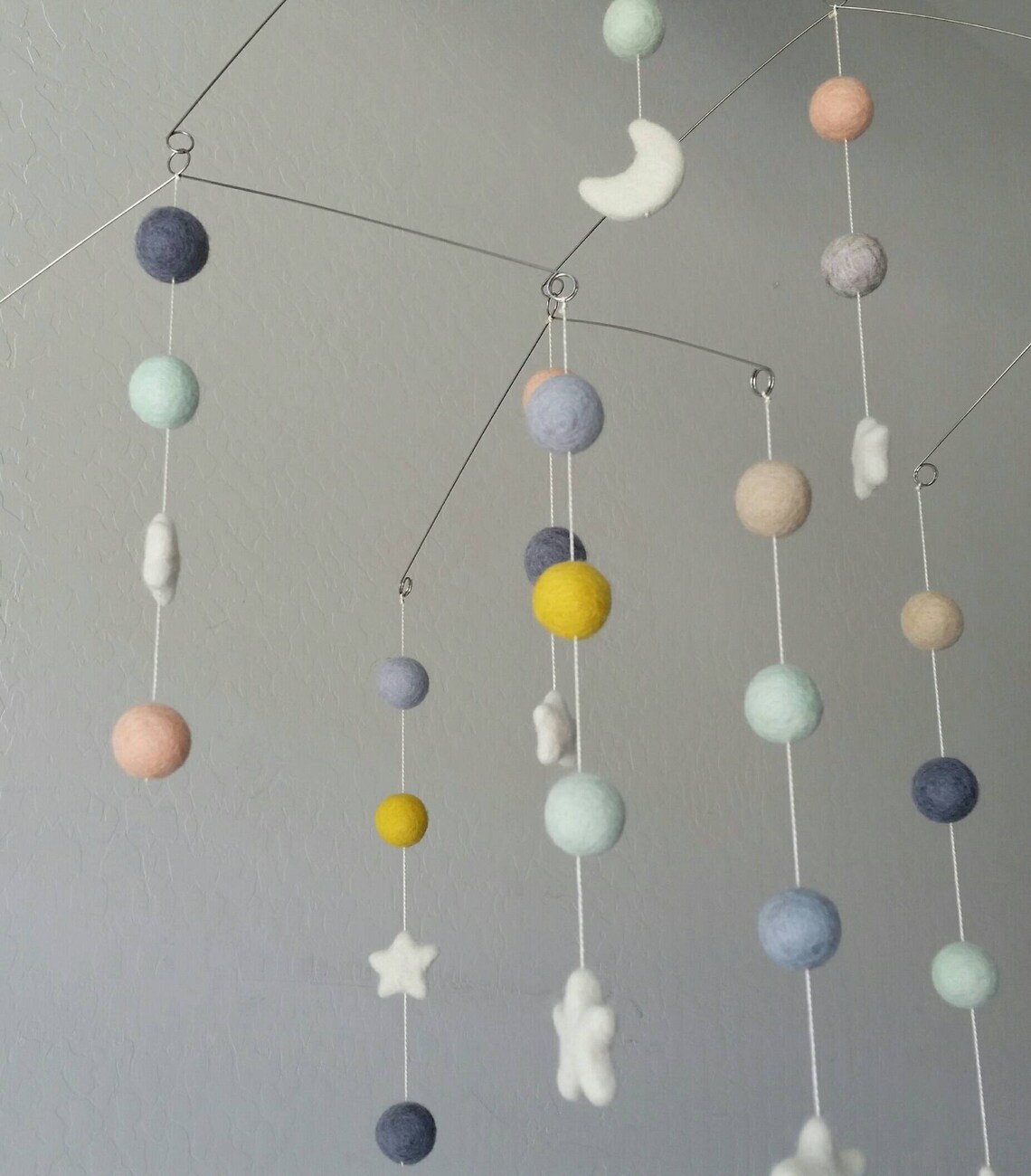 Baby Mobile : Industrial Baby Mobile in Gender Neutral Palette - Etsy
