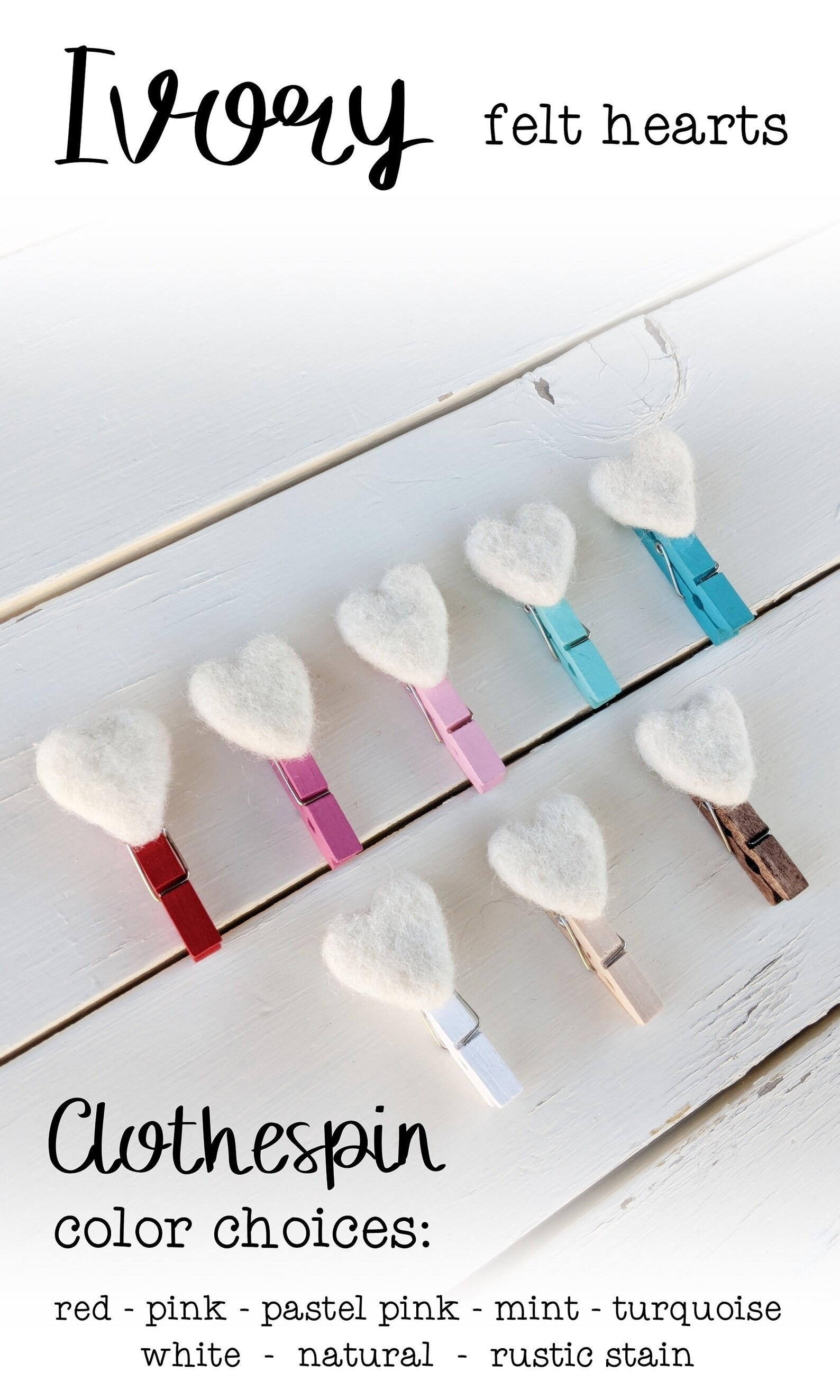 Decorative Clothespins Heart Clothespins Picture Display Pins - Etsy