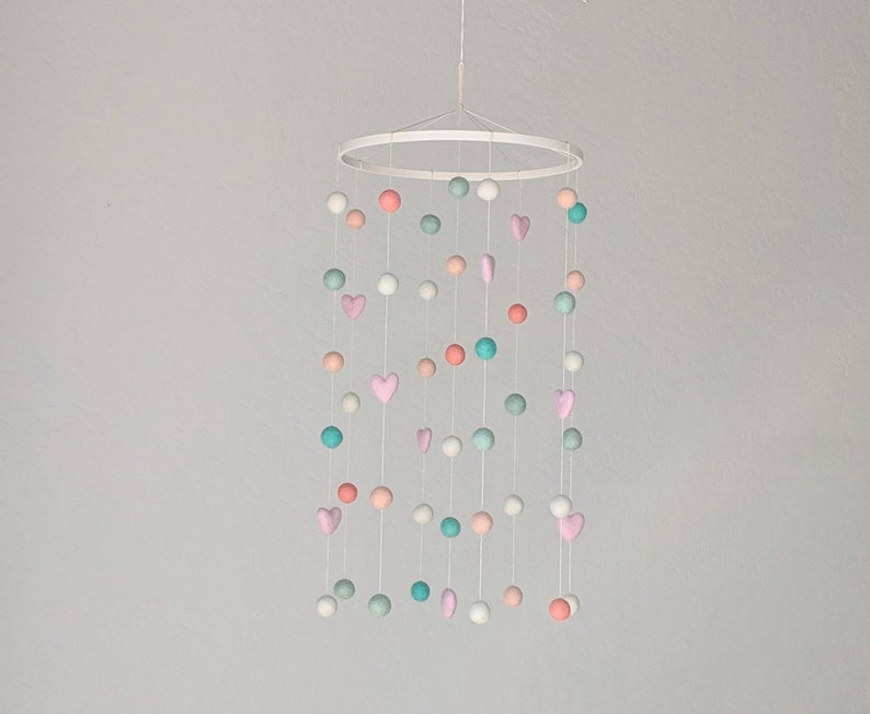 Deluxe Baby Mobile : Classic Modern Baby Mobile in Mint and - Etsy