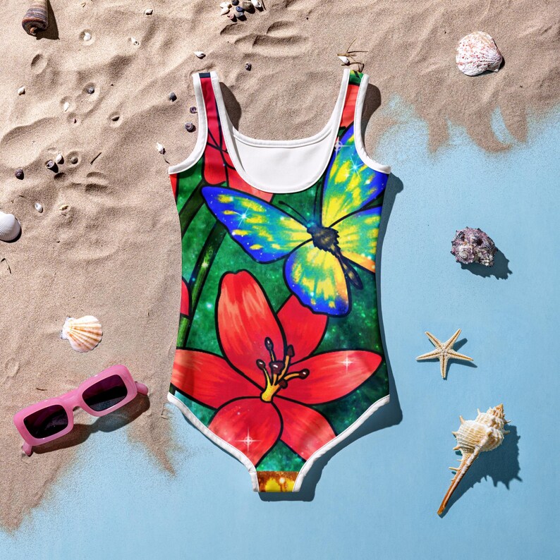 All-over Print Kids Swimsuit - Etsy