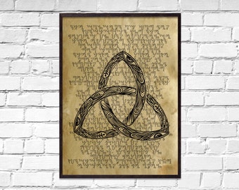 Ancient Uroboros old poster Symbolic wall decor dictionary | Etsy