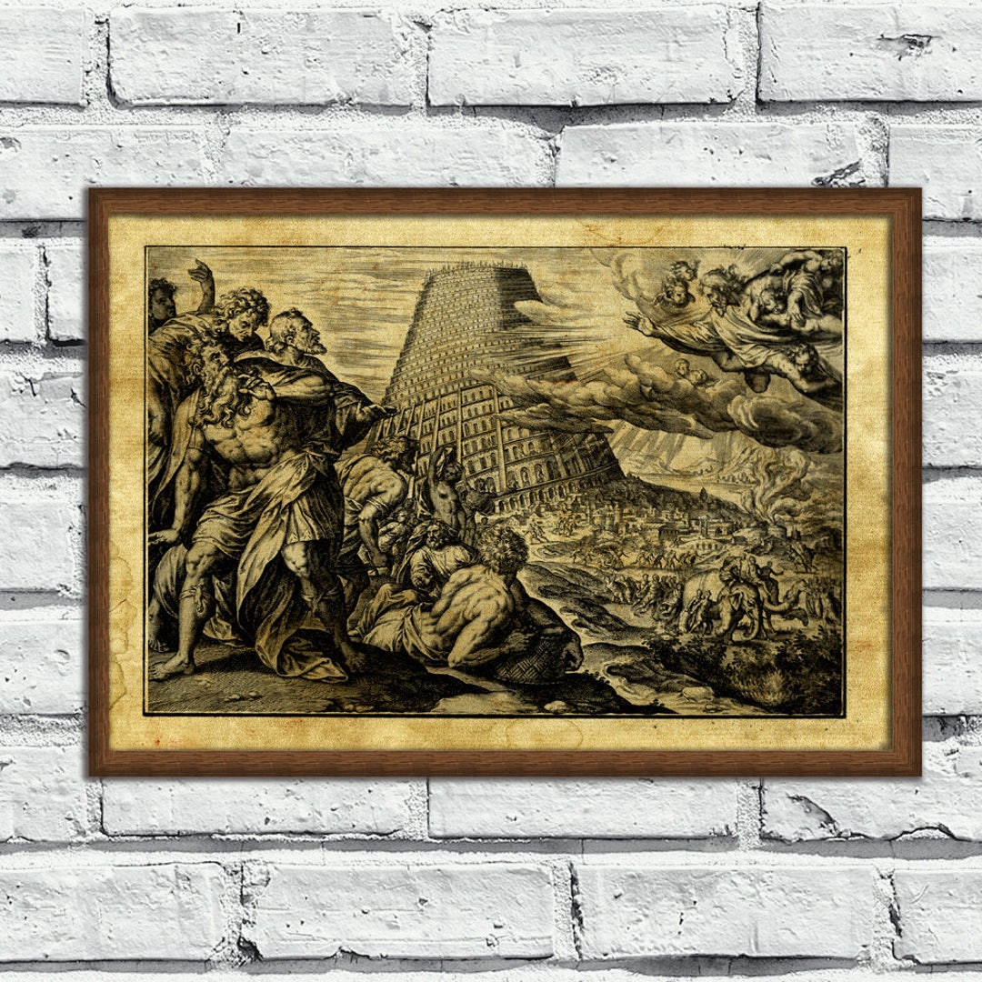 Torre di Babele Babilonia Bibbia stampa babilonese sacra - Etsy Italia