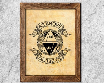 As Above so Below - Etsy