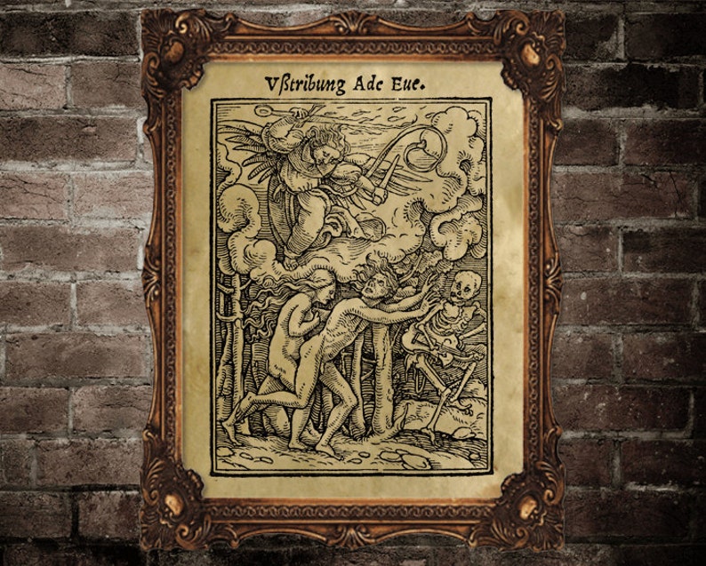 Danse Macabre Poster Medieval Wall Decor Litography Print - Etsy