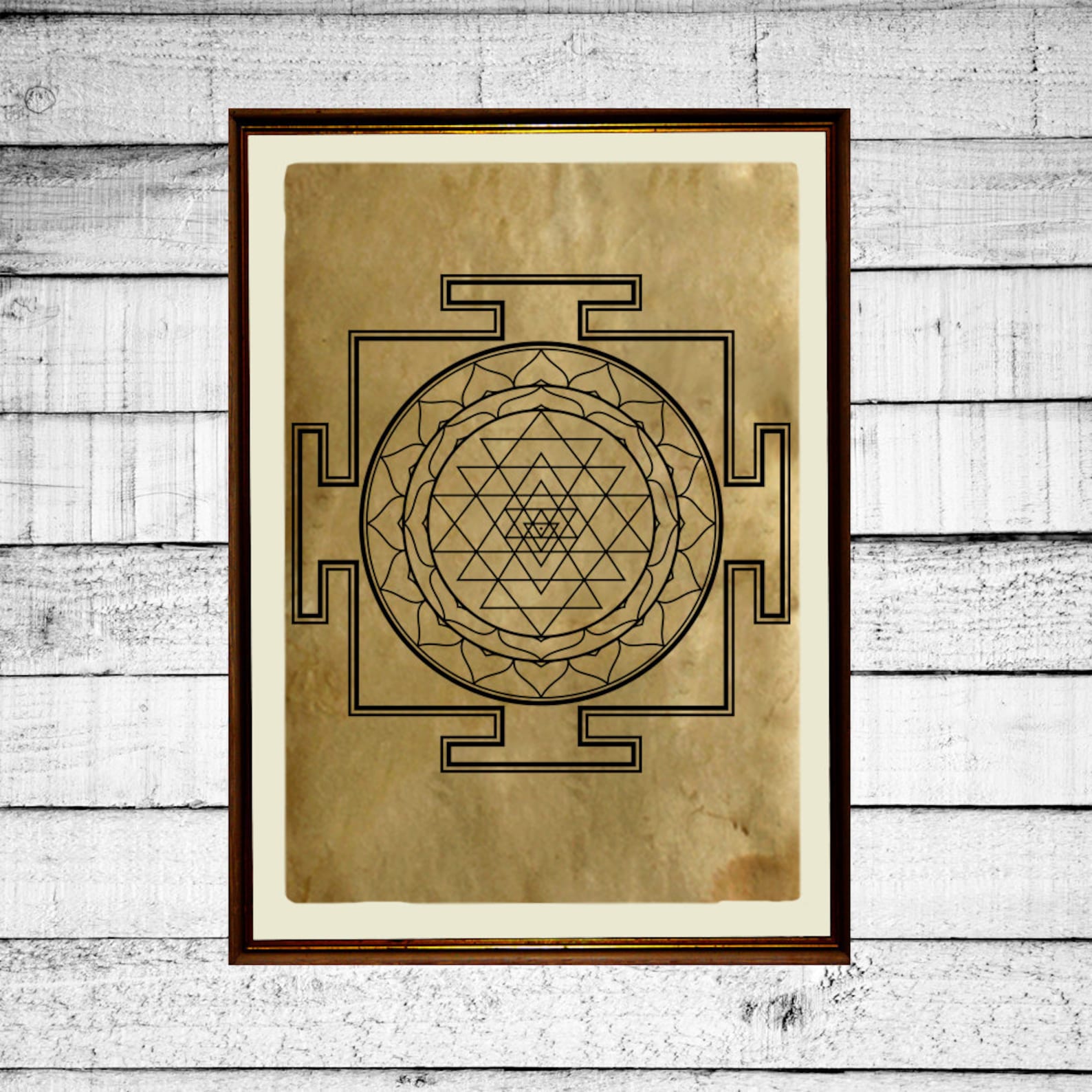 Sri Yantra Print, Meditation Print, Tantric Poster, Mystic Print ...