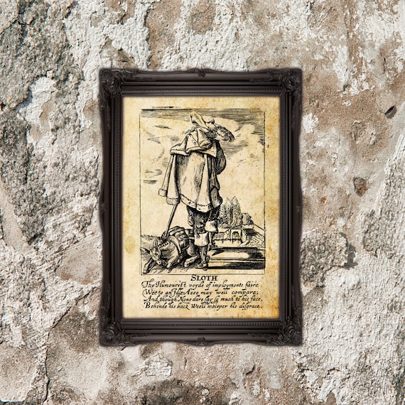 Sloth Sin Illustration