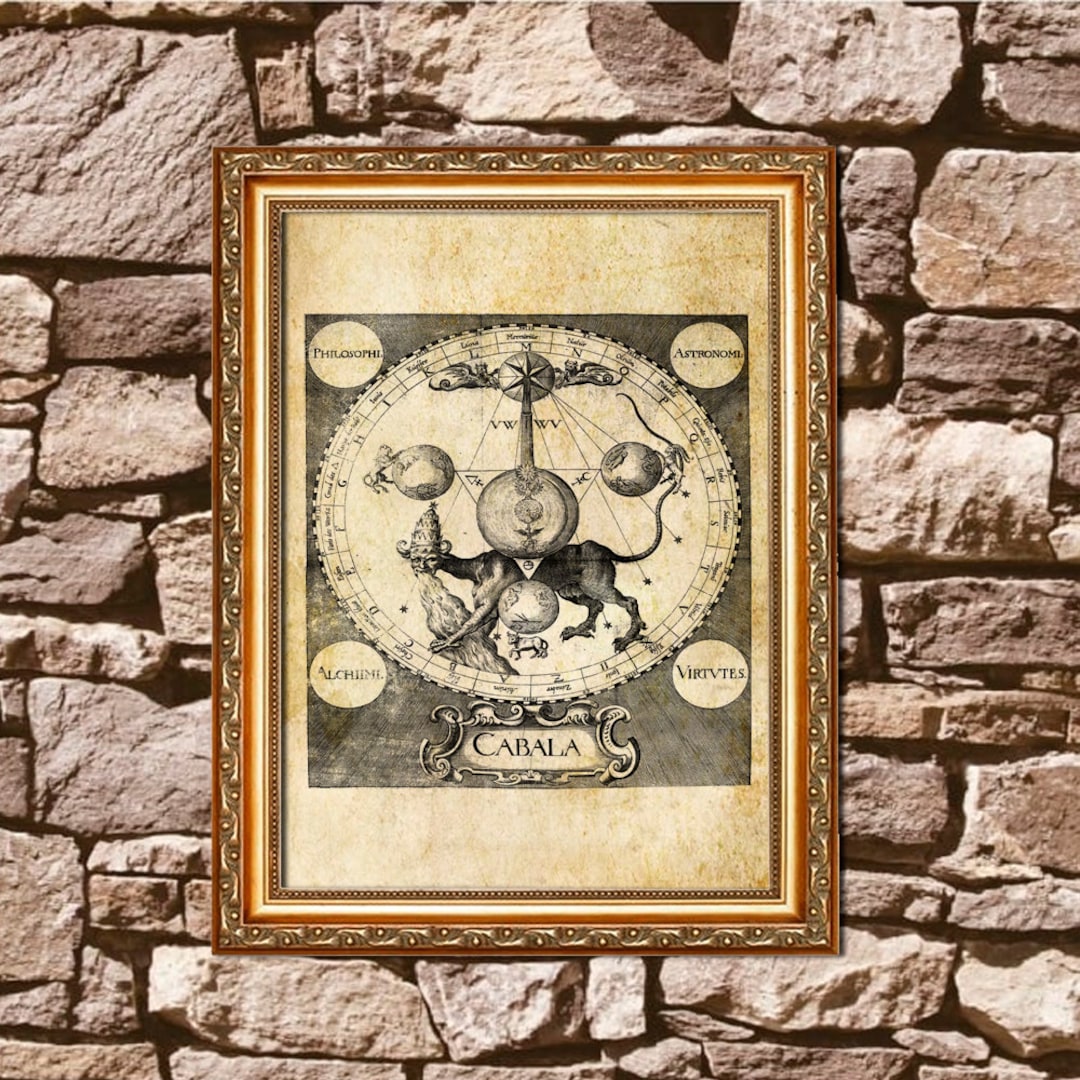 Cabala Spiegel Der Kunst Und Natur in Alchemia, Sacred Print, Alchemy ...