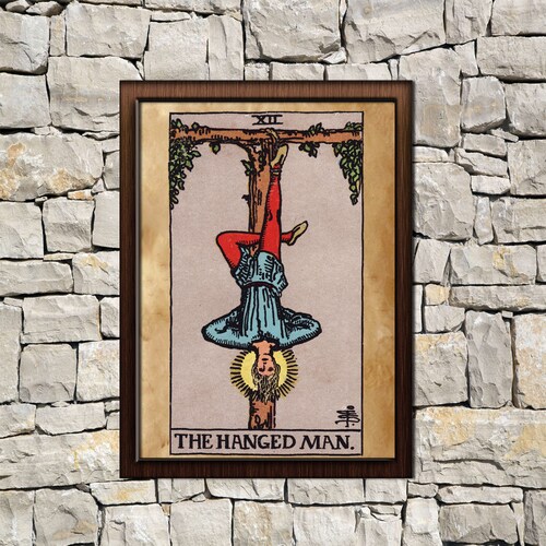 Tarot Fool Card Print Aged Poster Taro Wall Decor Occult - Etsy