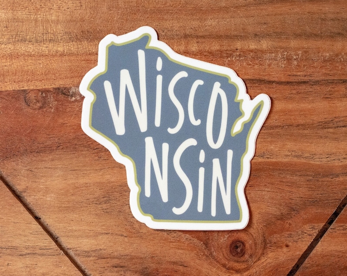 Wisconsin WI State Outline Vinyl Decal Sticker - Etsy