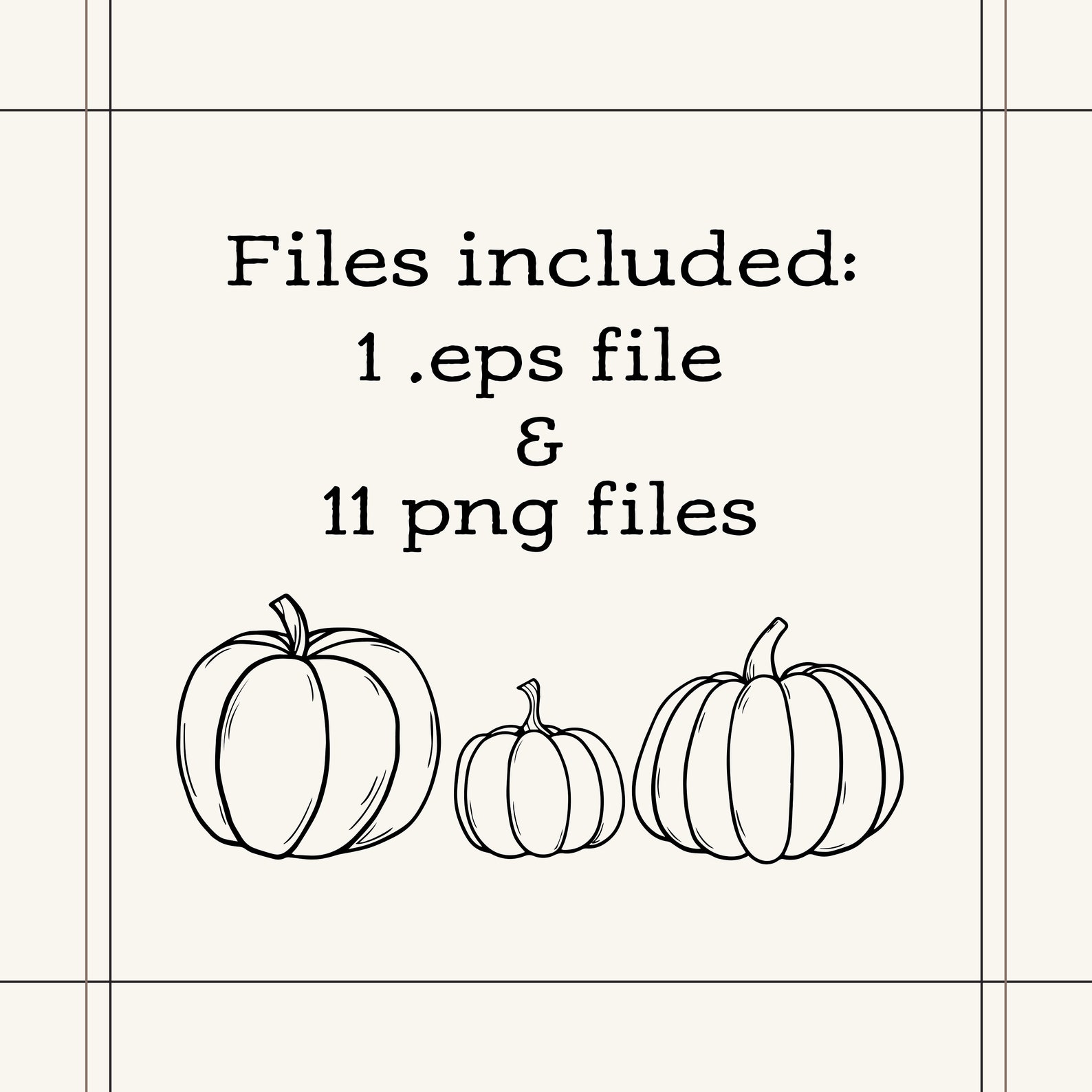 Fall Line Illustrations | Autumn Line Art | Digital Download - Etsy