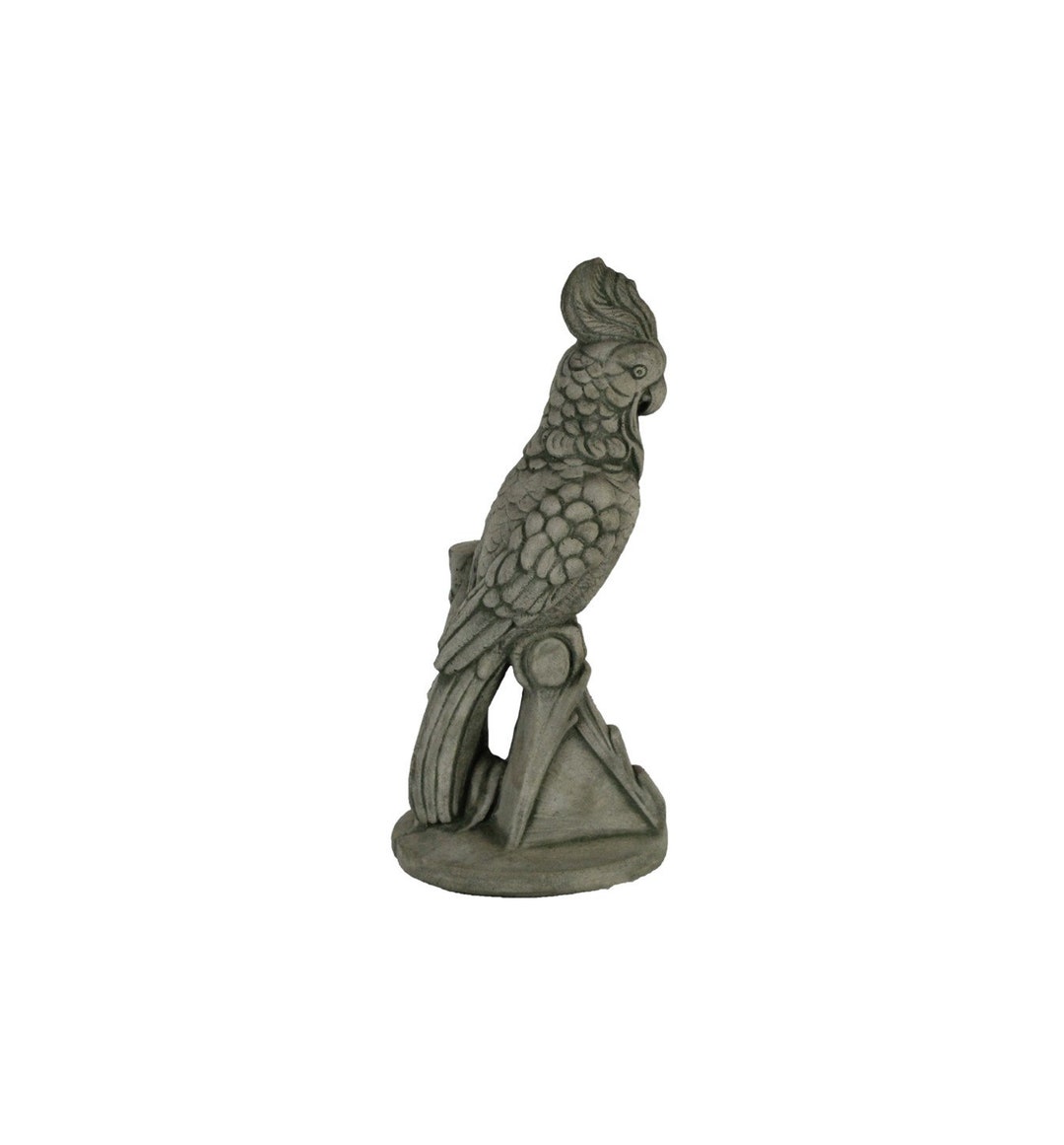 Parrot Bird Statue Ornaments Cement Bird Figure Cast Stone Garden ...