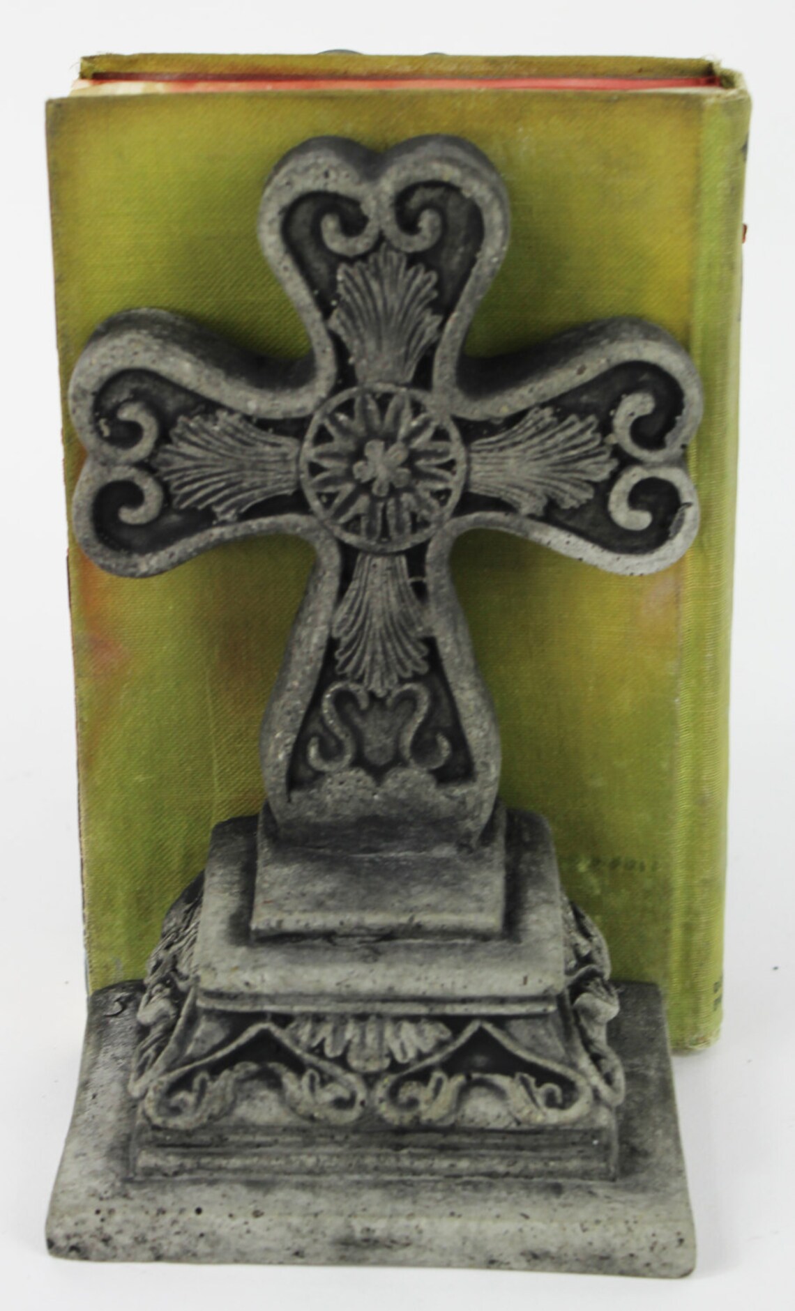 Cross Bookends Concrete Home and Garden Statue Religious | Etsy