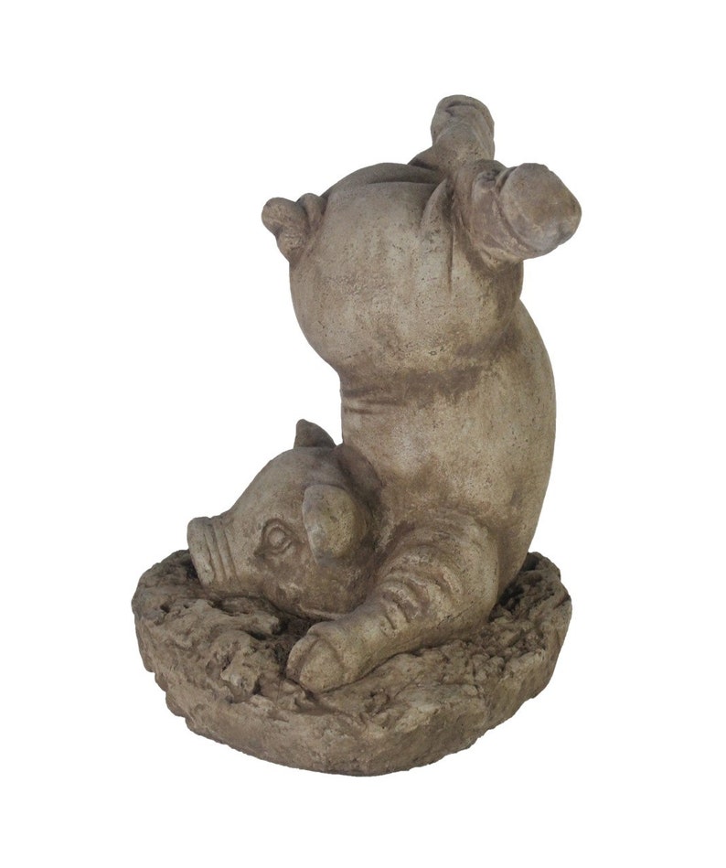 Handstand Statue Cement Pig Figure Cast Stone Garden Statues - Etsy