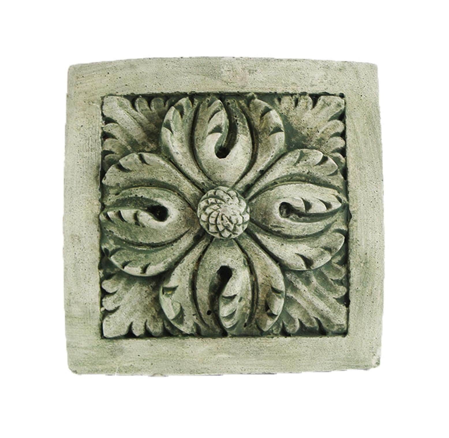 Flower Wall Plaque Cement European Garden Statues Hanging | Etsy