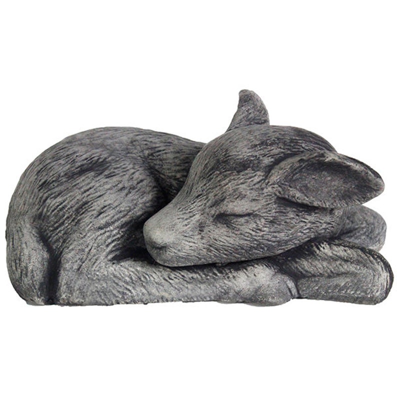 Deer Lay Down Sculpture Concrete Deer Statue - Etsy