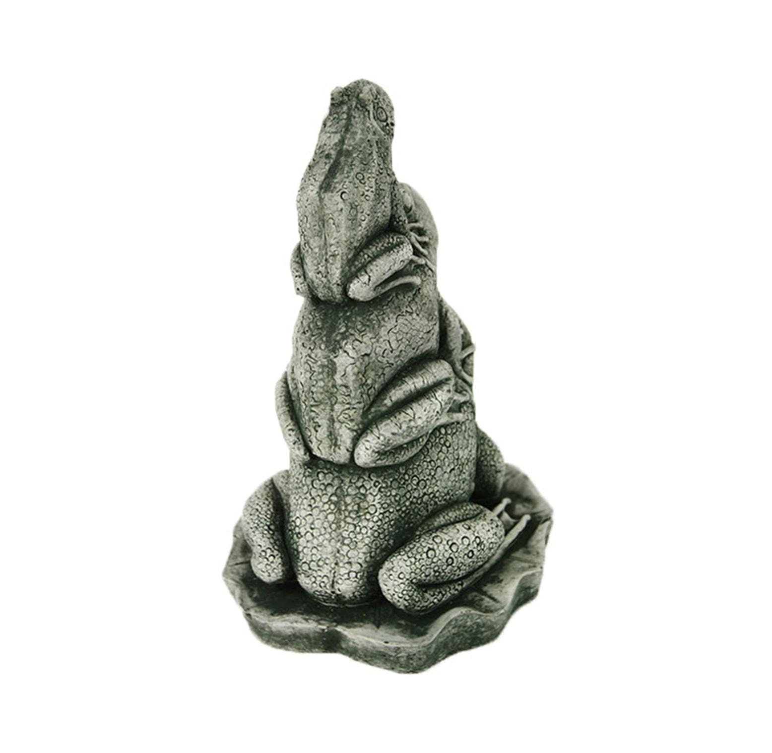 Frogs Stack Decorative Statue Cement Toad Cast stone Frog | Etsy