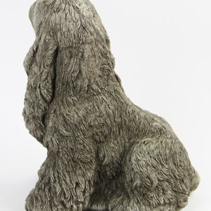 Puppy Concrete Cocker Spaniel Cast Stone Garden Statue Cement Dog ...