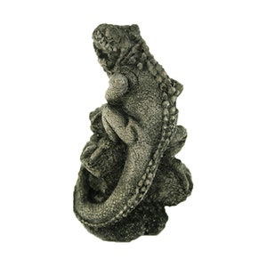 Iguana Statue Garden Cement Lizard Animal Figure Concrete Iguana ...