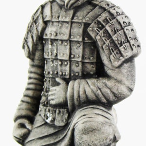 Chinese Warrior Concrete Asian Garden Statue Cement Figurine Cast Stone ...