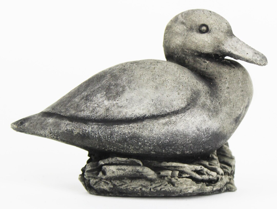 Duck Concrete Garden Statue Cement Figure Animal Cast Stone Sculpture ...