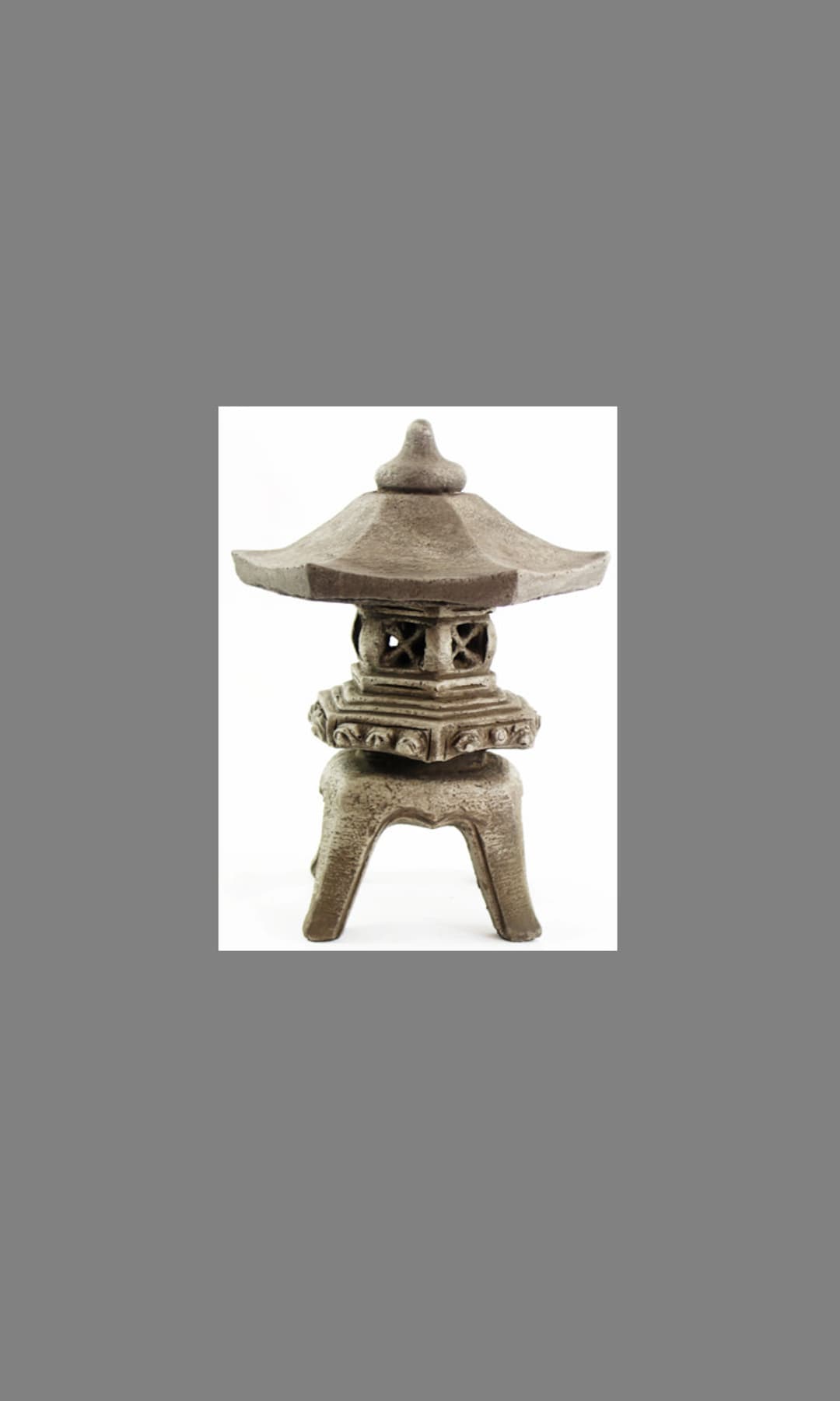 Stone Pagoda Lantern: Hand-cast Concrete Asian Garden Sculpture - Etsy