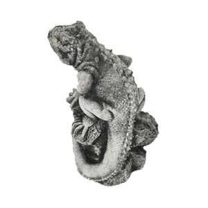 Iguana Statue Garden Cement Lizard Animal Figure Concrete Iguana ...