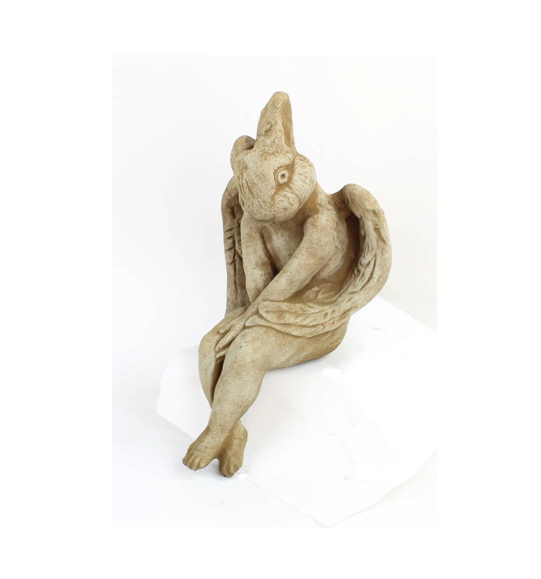 Rabbit Statue Cherub Home and Garden Statues Cement Figure Cast Stone ...