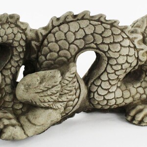 Basalt Fountain With Meditating Buddha Chinese Dragon With Bench ...