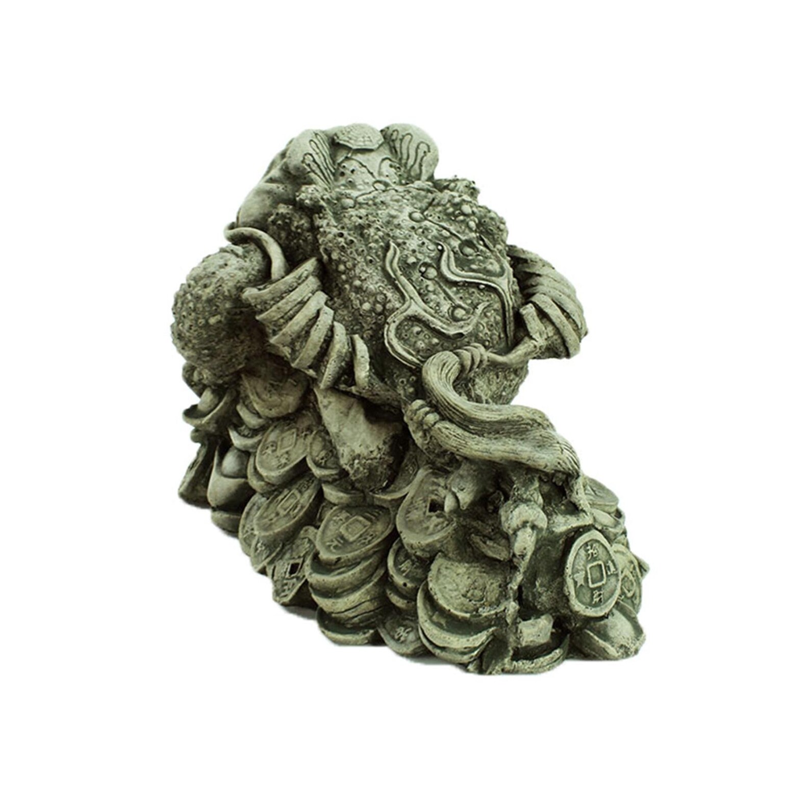 Chan Chu Garden Statue Chinese Toad Feng Shui Frog Sculpture Asian ...