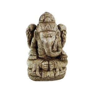 Seated Ganesha Statue Figurine Garden Cement Statues Cast Stone ...