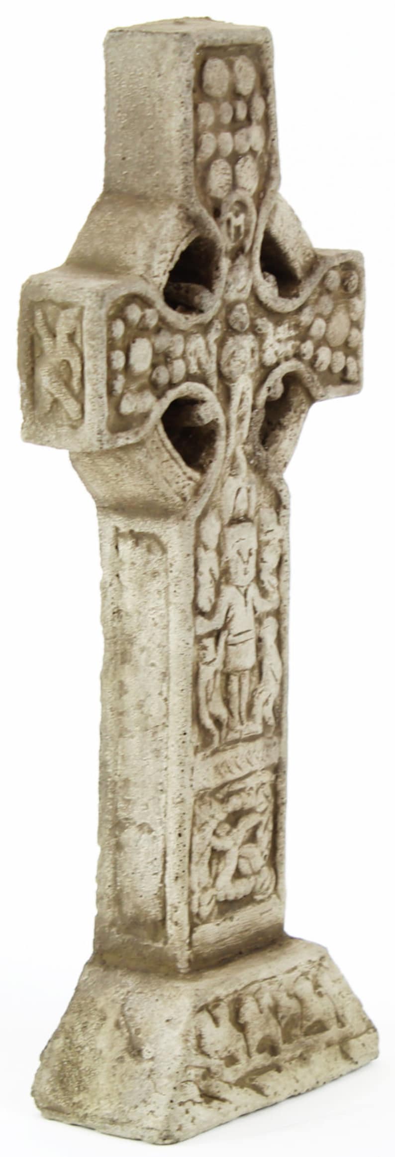 Clonmacnoise Cross Celtic Cross Concrete Garden Statue | Etsy