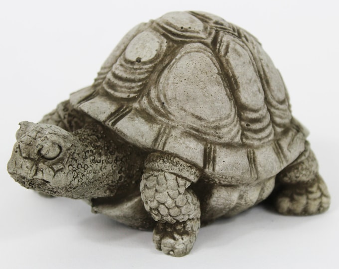 Small Turtle Concrete Garden Statue Cement Turtles Figure Cast Stone ...