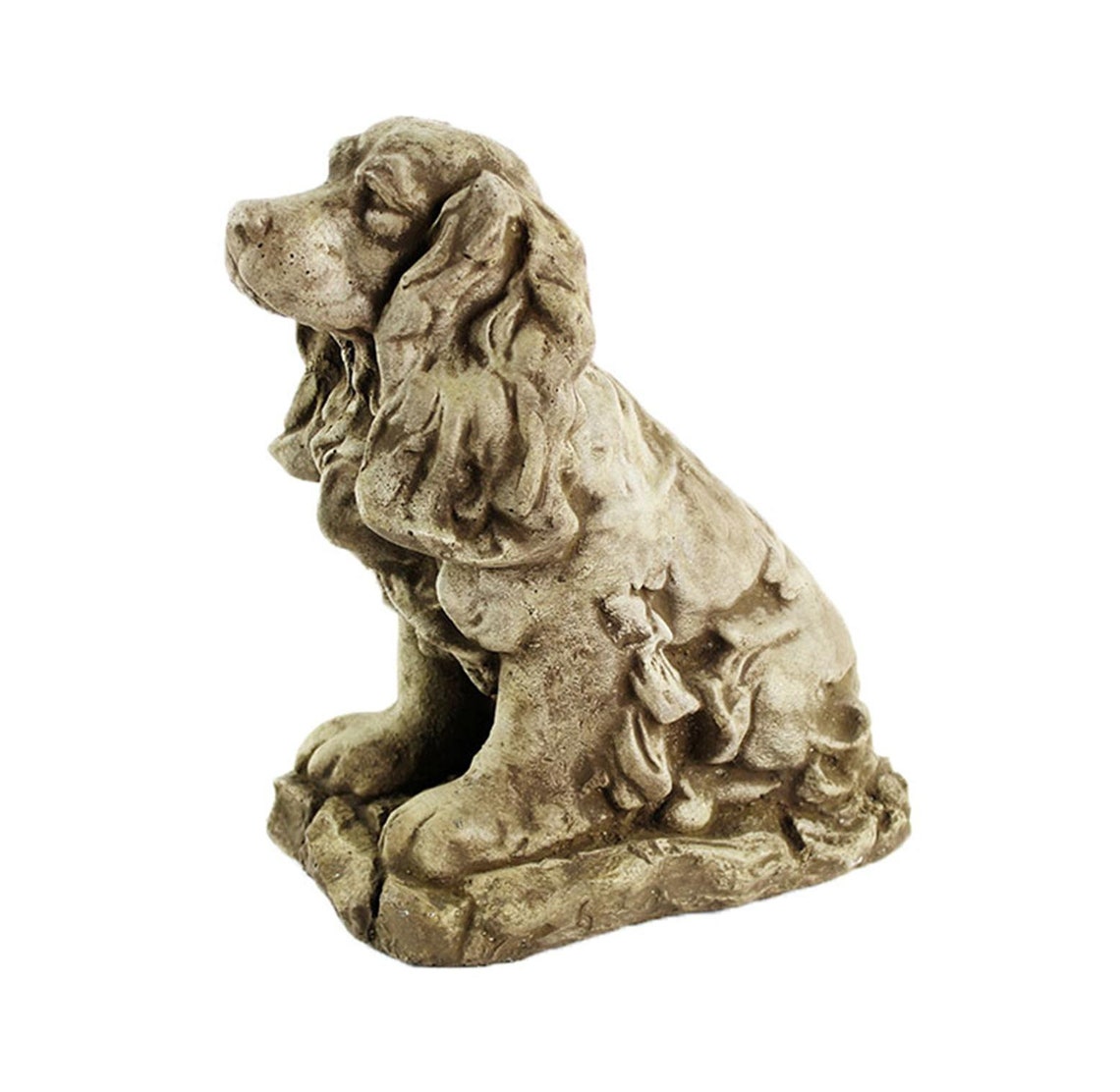 Cocker Spaniel Concrete Garden Statue Puppy Cement Dog Figure Doggy ...