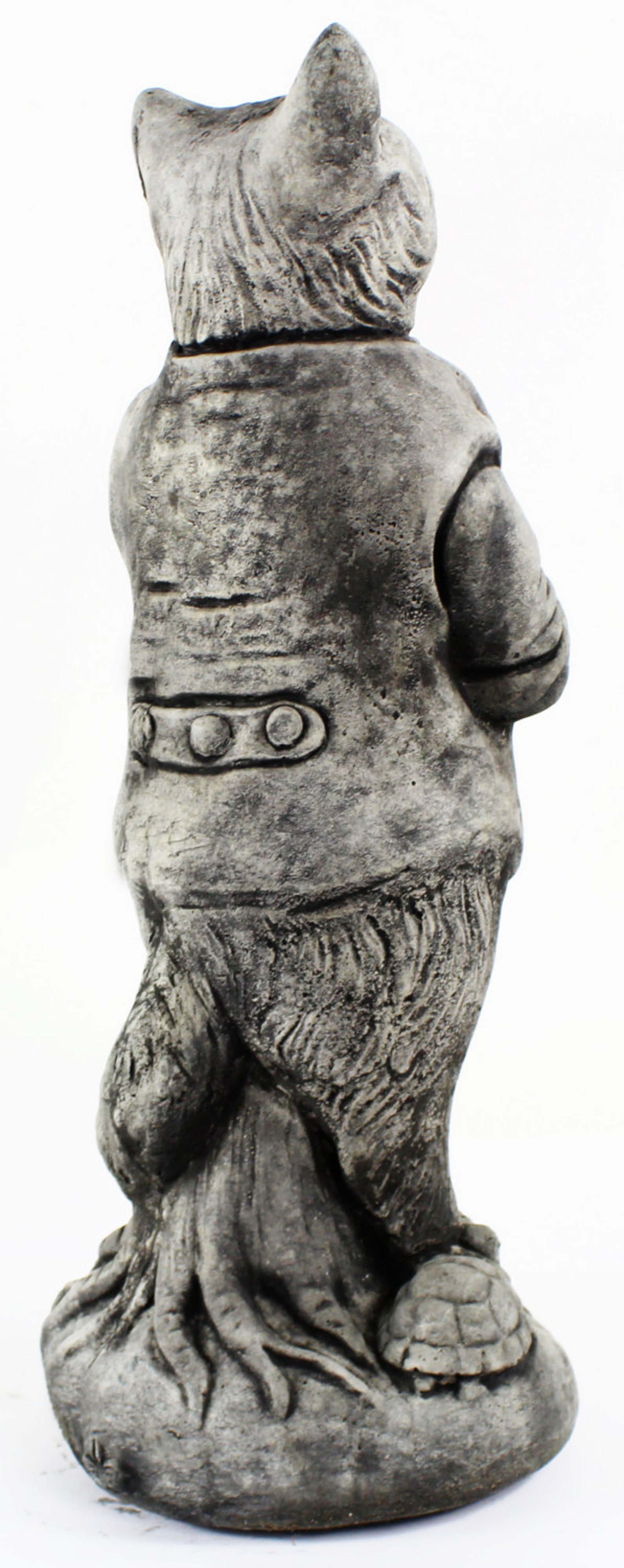 Cat With Concertina Concrete Garden Statue Cement Kitty Kitten Cast ...