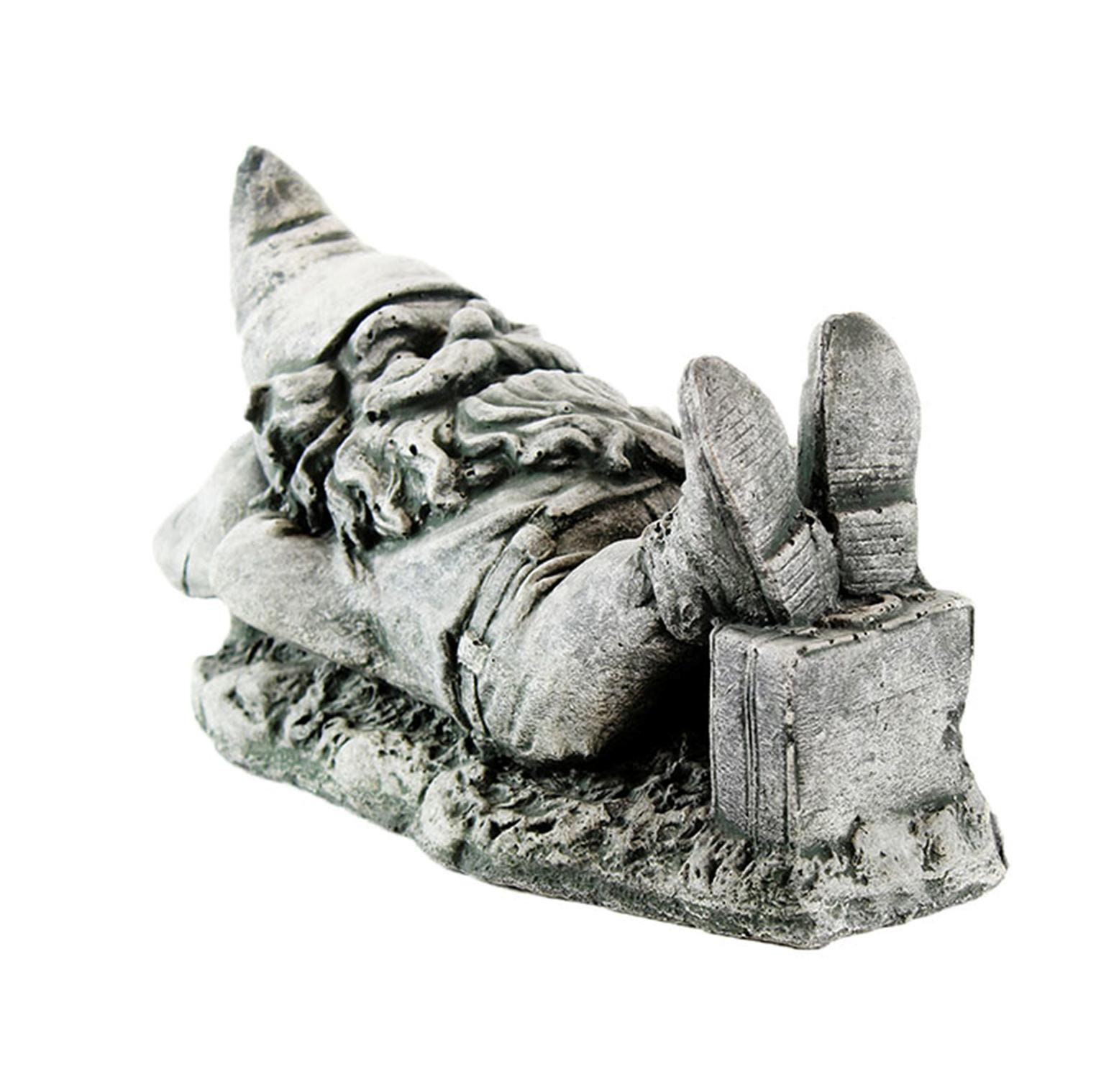 Garden Gnome and Frog Resting Garden Statue Cement Figurine | Etsy