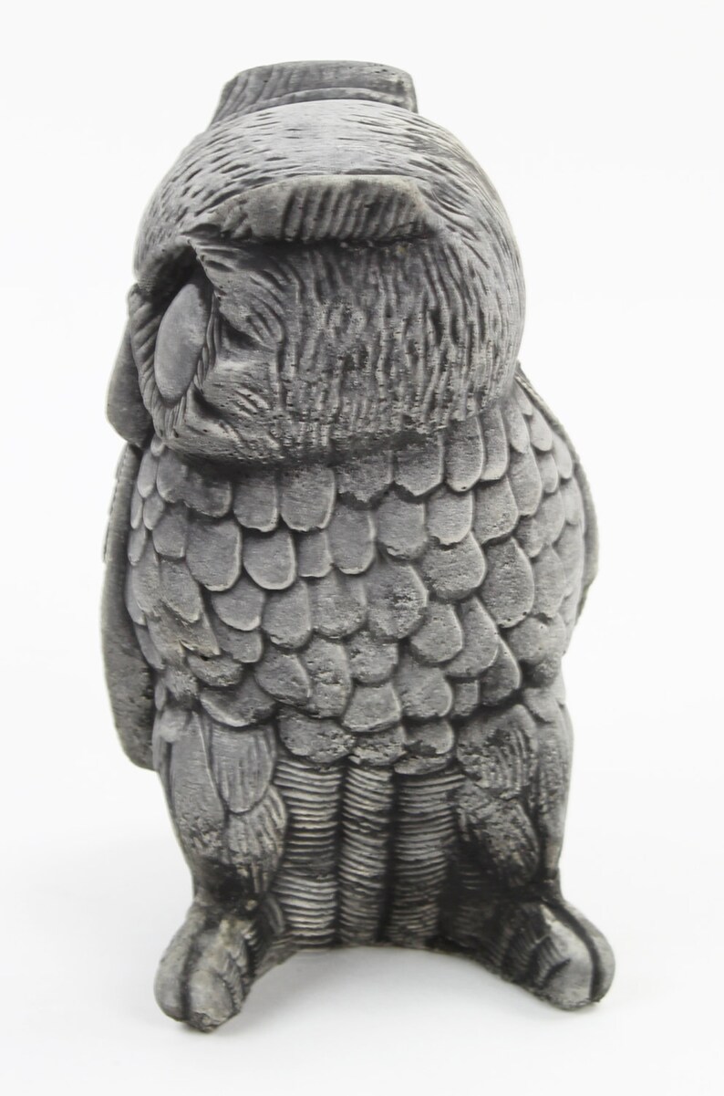Owl Concrete Garden Statue Cement Animal Figure Cast Stone Owl ...