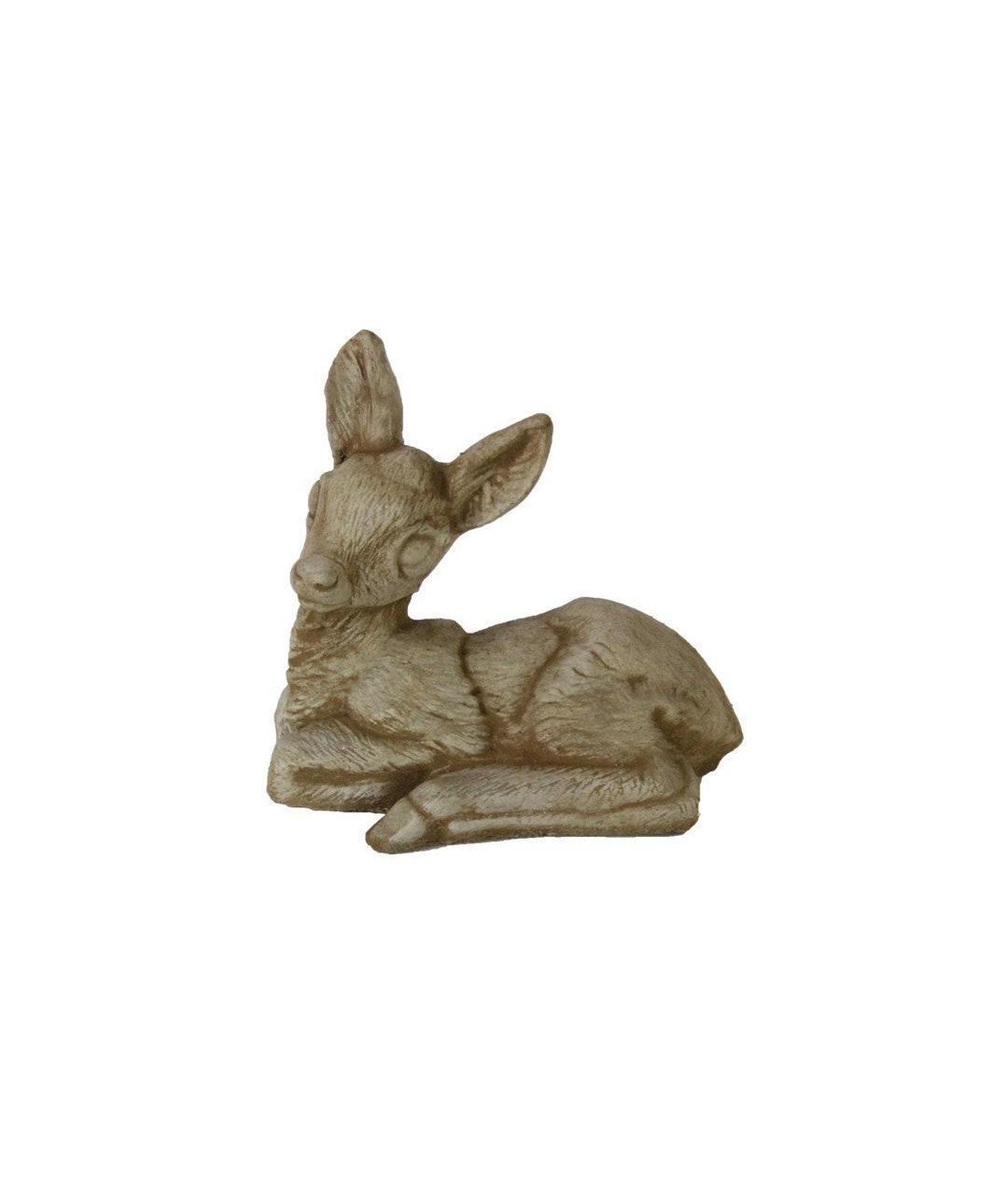 Baby Deer Statue Sculpture Concrete Deer Figure Cast Stone Statuary - Etsy