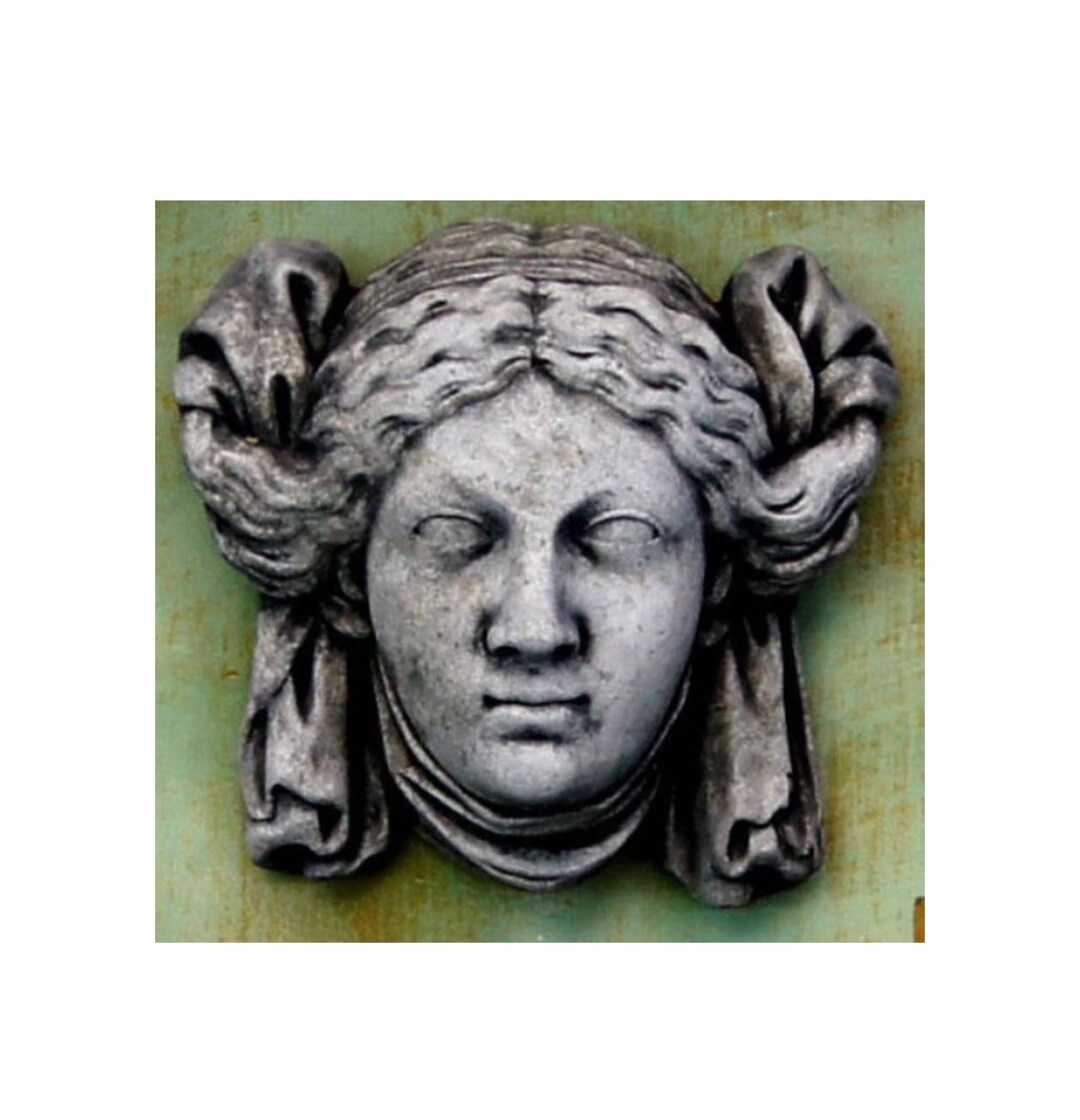 Handmade Garden Maiden Concrete Wall Plaque: French Statuary Art - Etsy