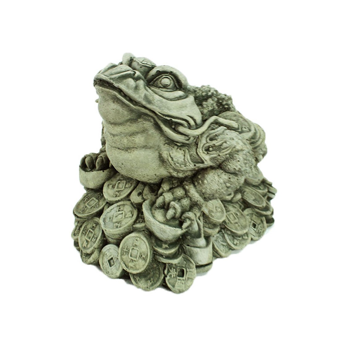 Chan Chu Garden Statue Chinese Toad Feng Shui Frog Sculpture Asian ...