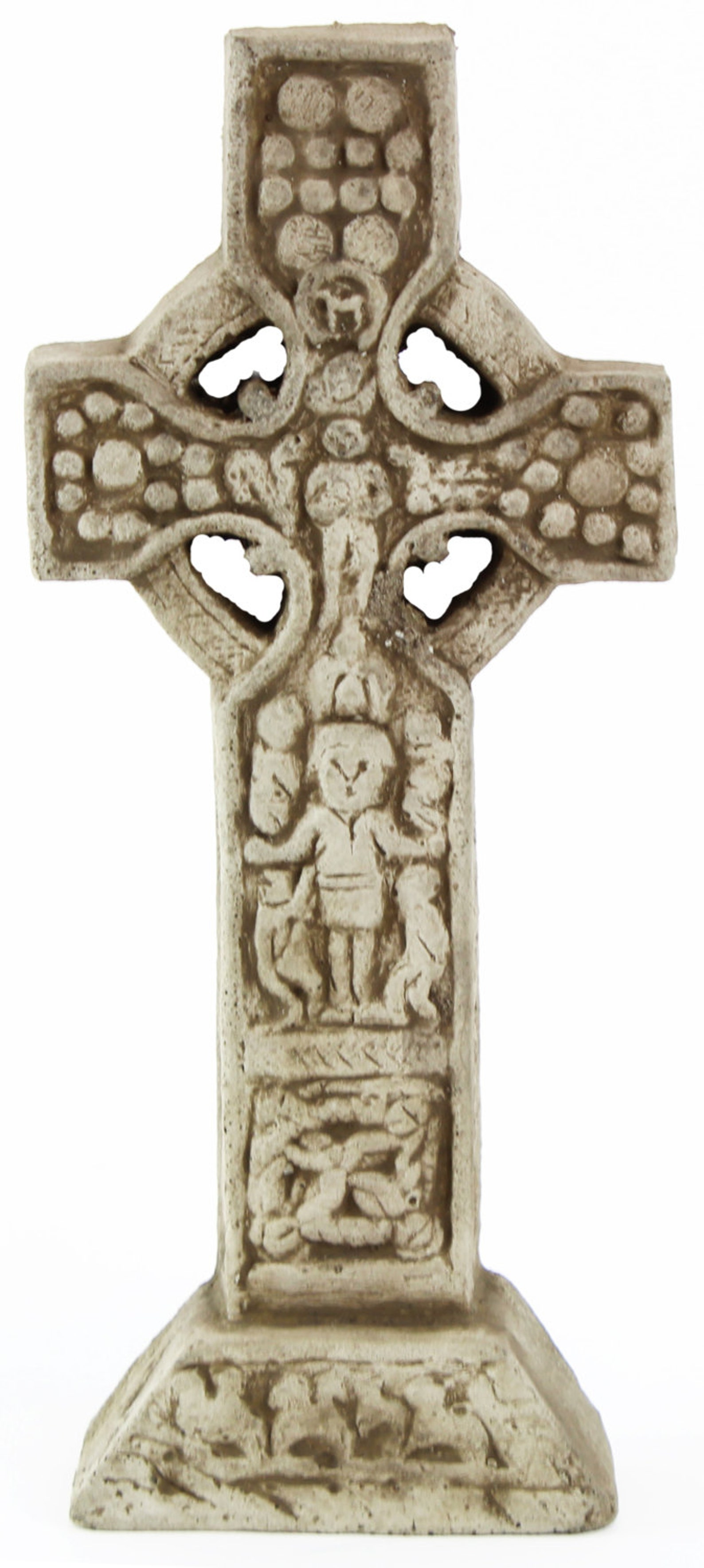 Clonmacnoise Cross Celtic Cross Concrete Garden Statue Religious Cement ...