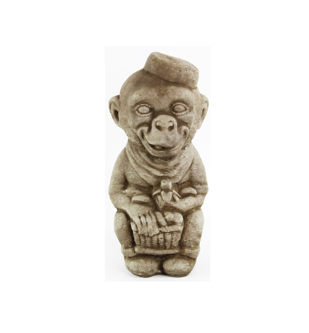Italian Monkey Statue Cement Figure European Garden Sculpture Art Decor ...