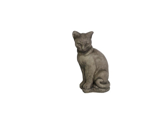 Siamese Cat Concrete Statue Kitty Cement Sculpture | Etsy