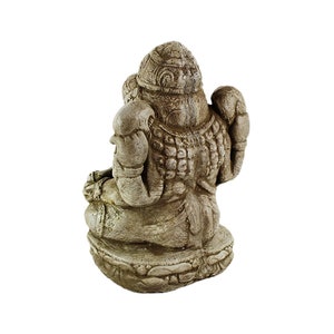 Seated Ganesha Statue Figurine Garden Cement Statues Cast Stone ...