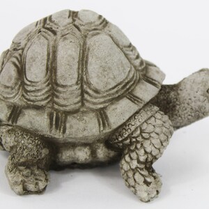 Small Turtle Concrete Garden Statue: Handmade Cement Art Decor - Etsy