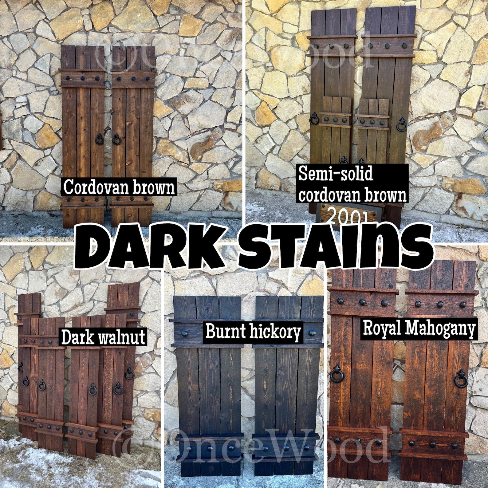 4 Board 2 Batten Cedar Shutters, Extra Wide Shutters, French Country ...