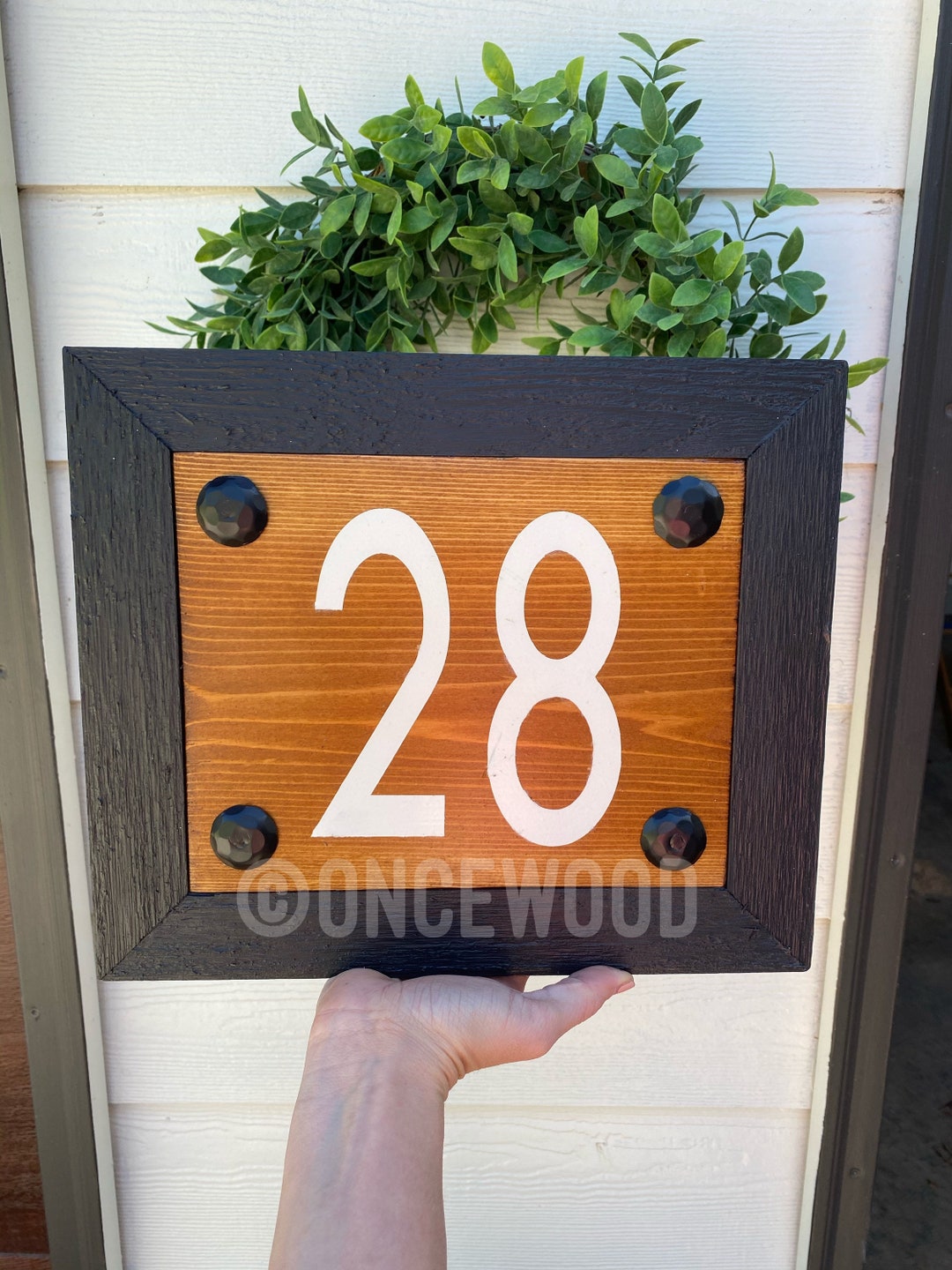 Rustic House Numbers | Cedar House Numbers | Modern House Number | Wood ...